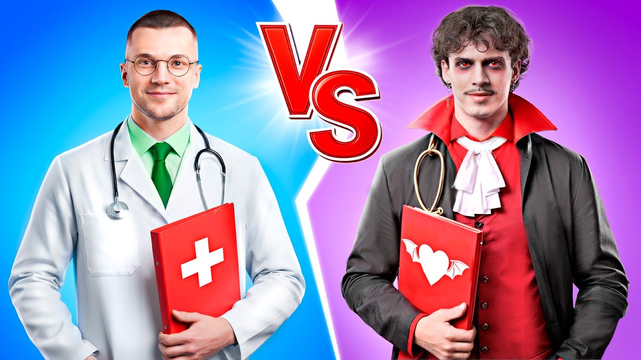 Good Doctor vs Bad Doctor! Vampire Hospital! - YouTube