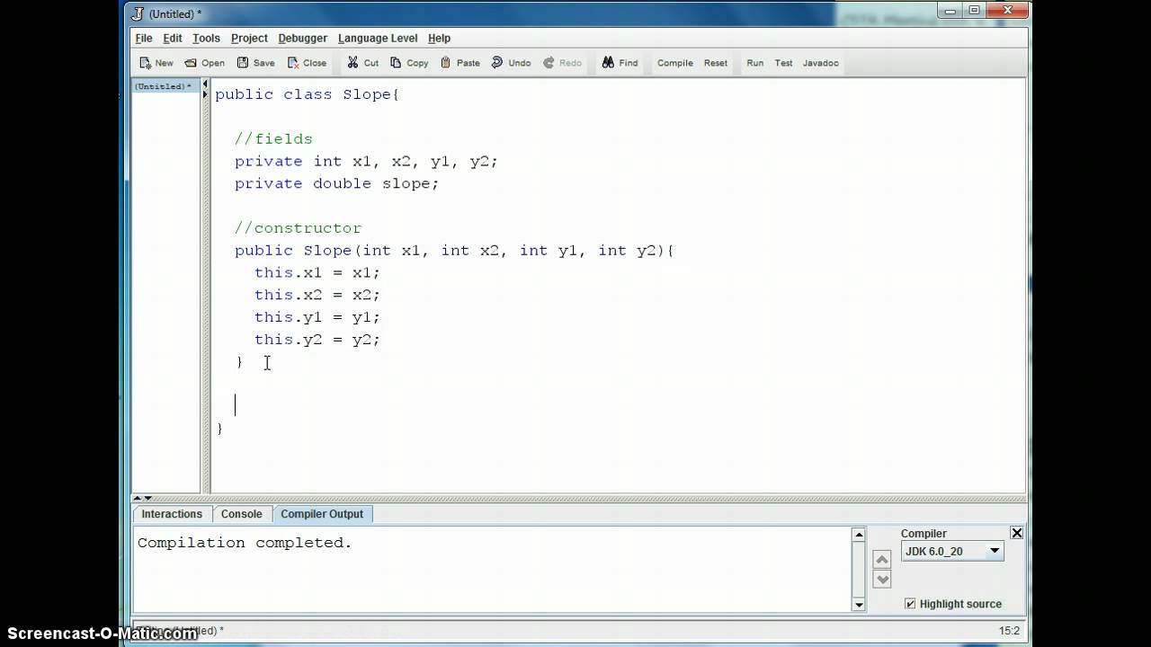 Java Ski Slope - Part 2 (Slope Class) - YouTube