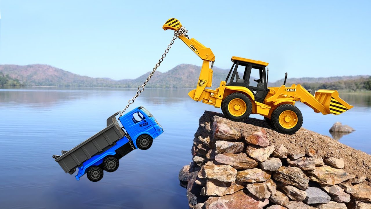 Ford Tractor Accident Village River Pulling Out Crane Liebherr ? Tata ...