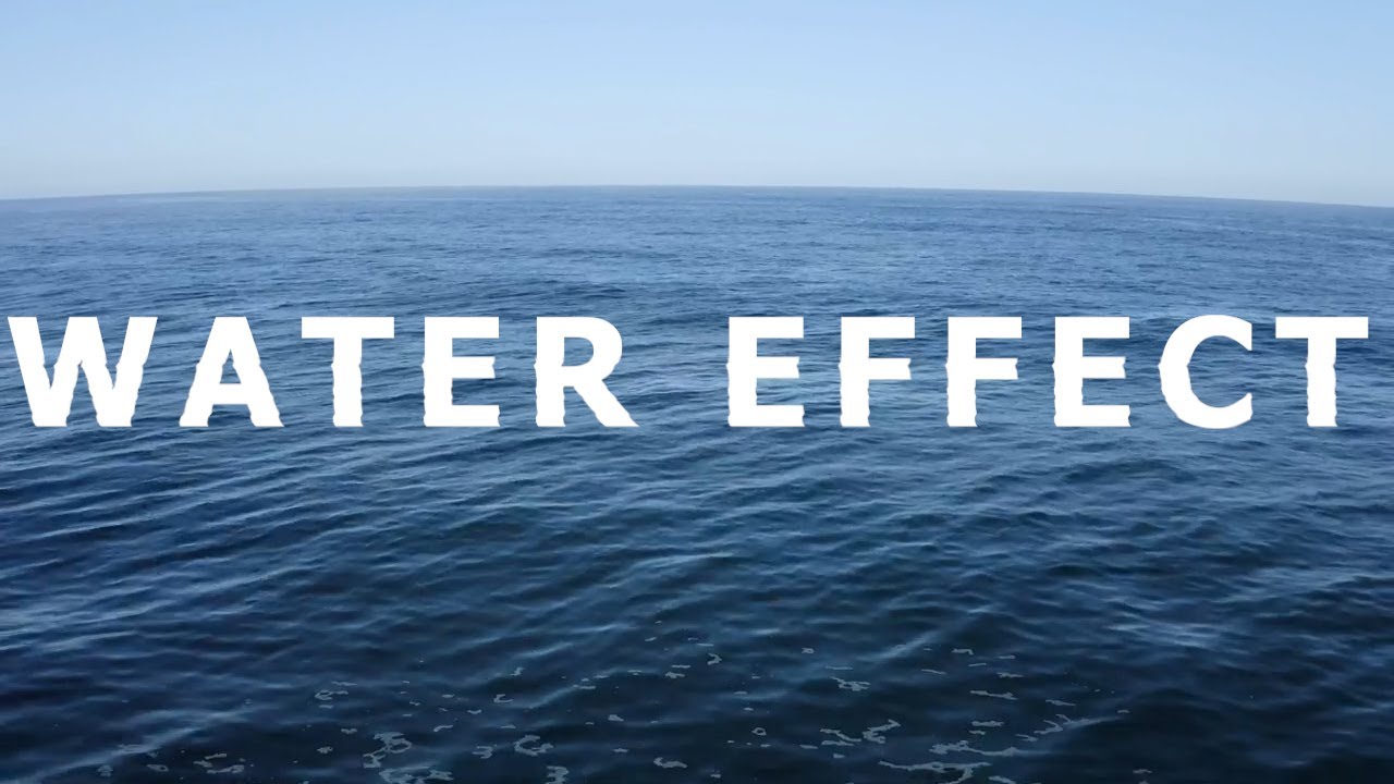 Adobe Premiere Pro – How to create Text Water Effect - YouTube