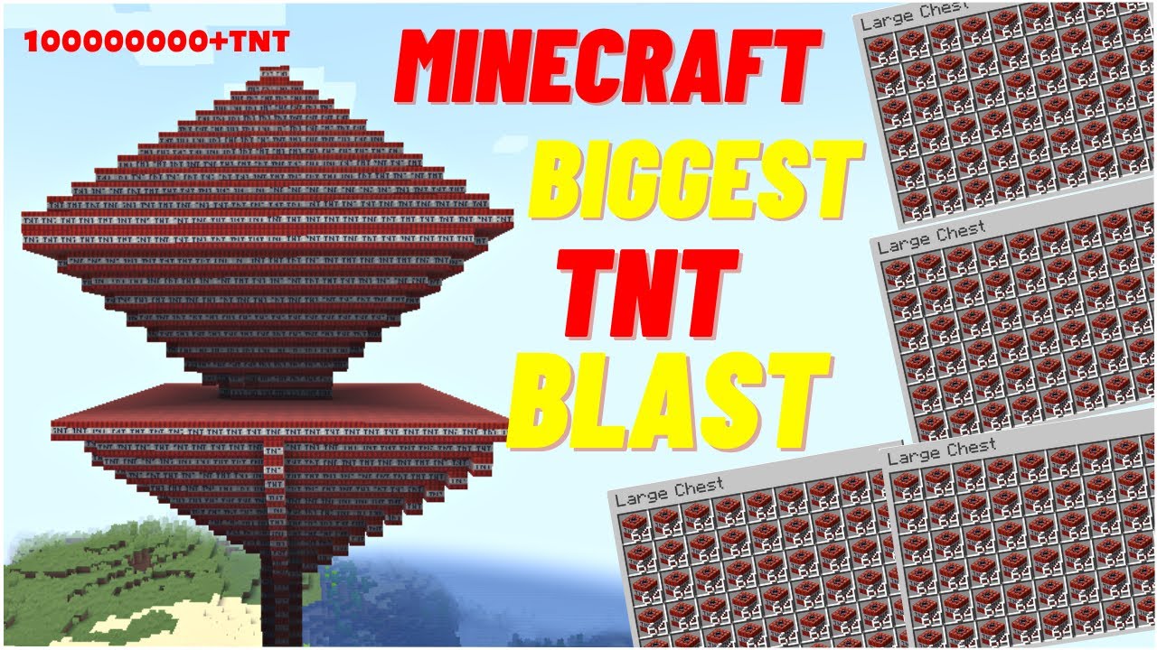 Minecraft Biggest Tnt Explosion Ever | Minecraft Tips And Trick | - YouTube