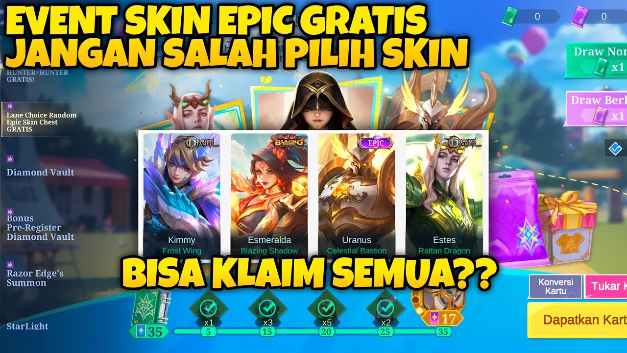 SKIN EPIC GRATIS BISA DIKLAIM SEMUA INI PENJELASANNYA😱😱 - YouTube