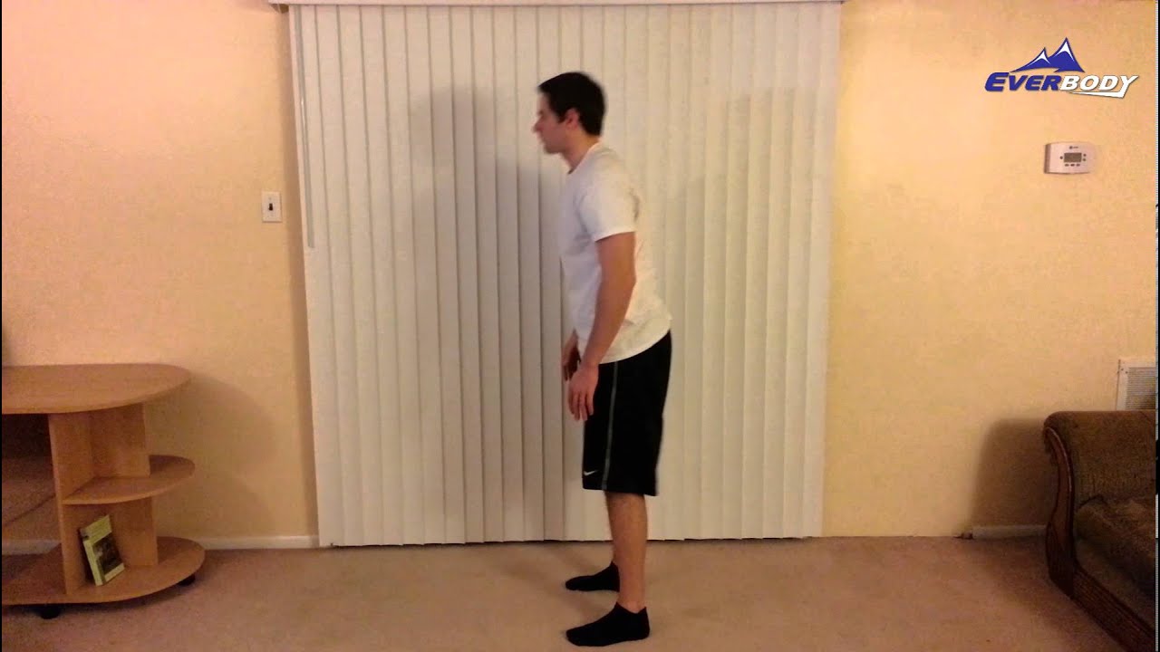 Standing Toe Touch - Home Exercise - YouTube