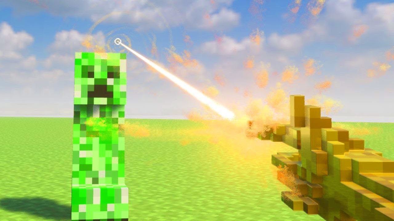 Turn MINECRAFT Creeper into GOLD in TEARDOWN - YouTube