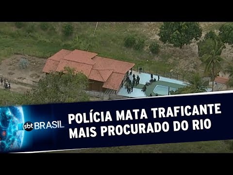 Polícia mata traficante mais procurado do Rio de Janeiro | SBT Brasil (26/11/19)