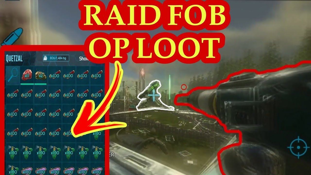 ARK PVP FOB WARS | raiding Big fob and op loot - YouTube