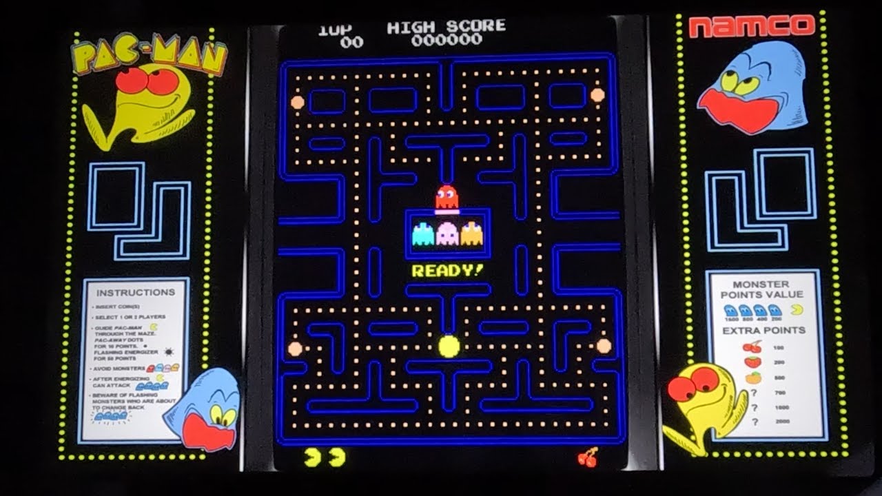 Pac Man running an an AGC Arcade - YouTube