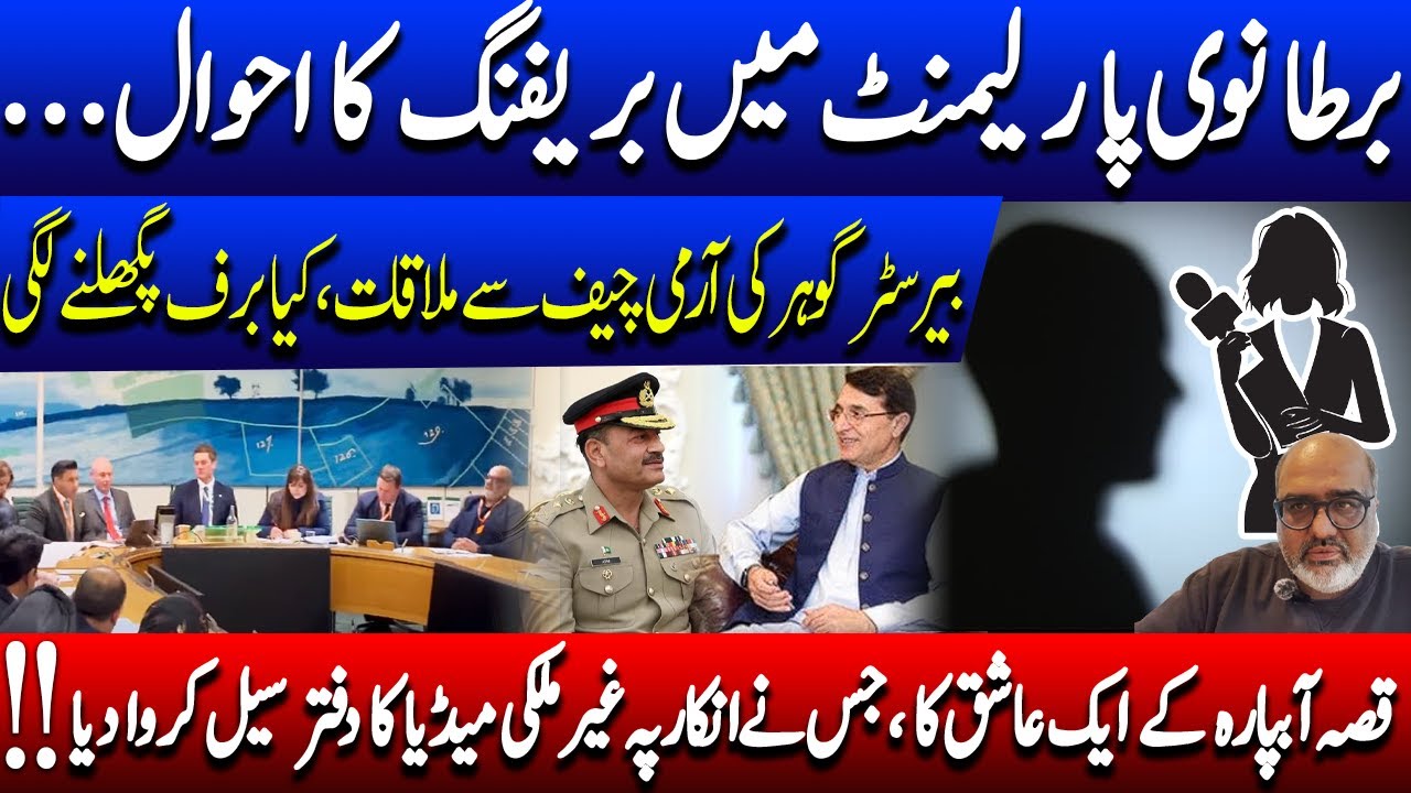 British MPs briefing and meeting of PTI Chairman with Army Chief in ...