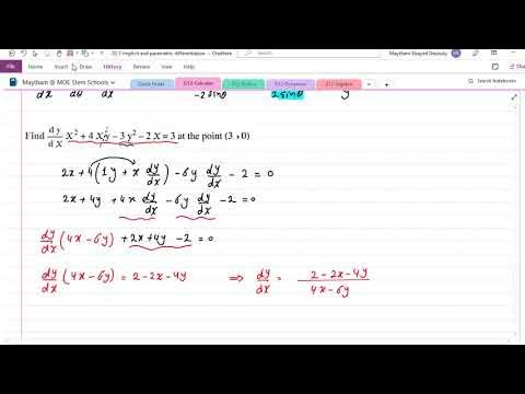 02.1-Implicit and parametric differentiation - YouTube