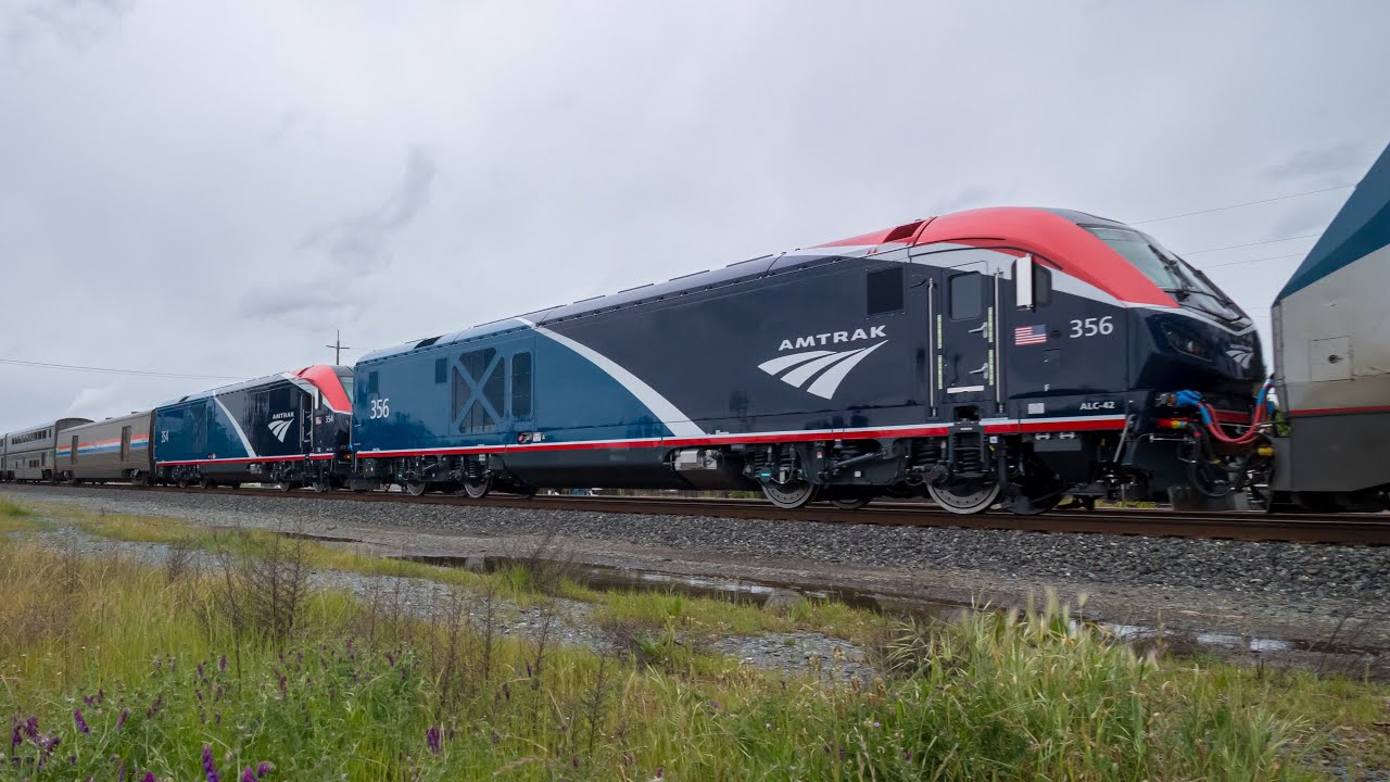 Brand New ALC-42s (Amtrak #354 and #356) on California Zephyr #6 ...