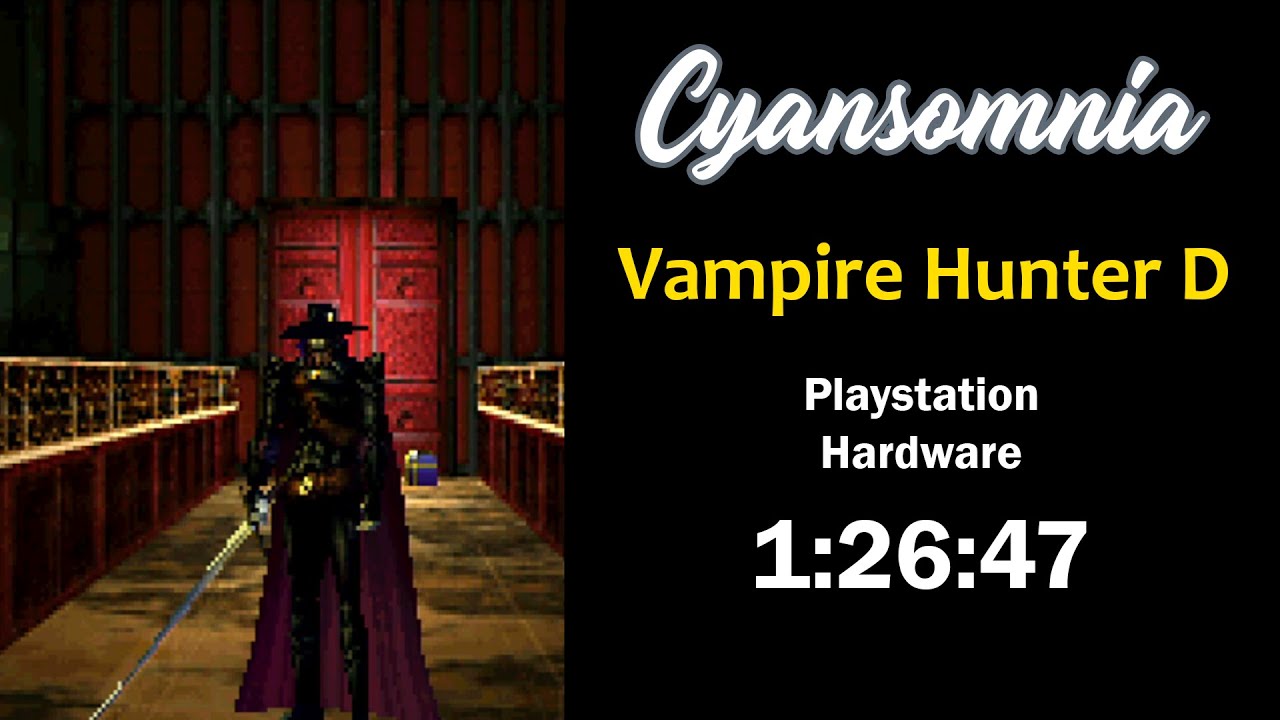 VAMPIRE HUNTER D (PLAYSTATION) - SPEEDRUN - 1:26:47 - YouTube