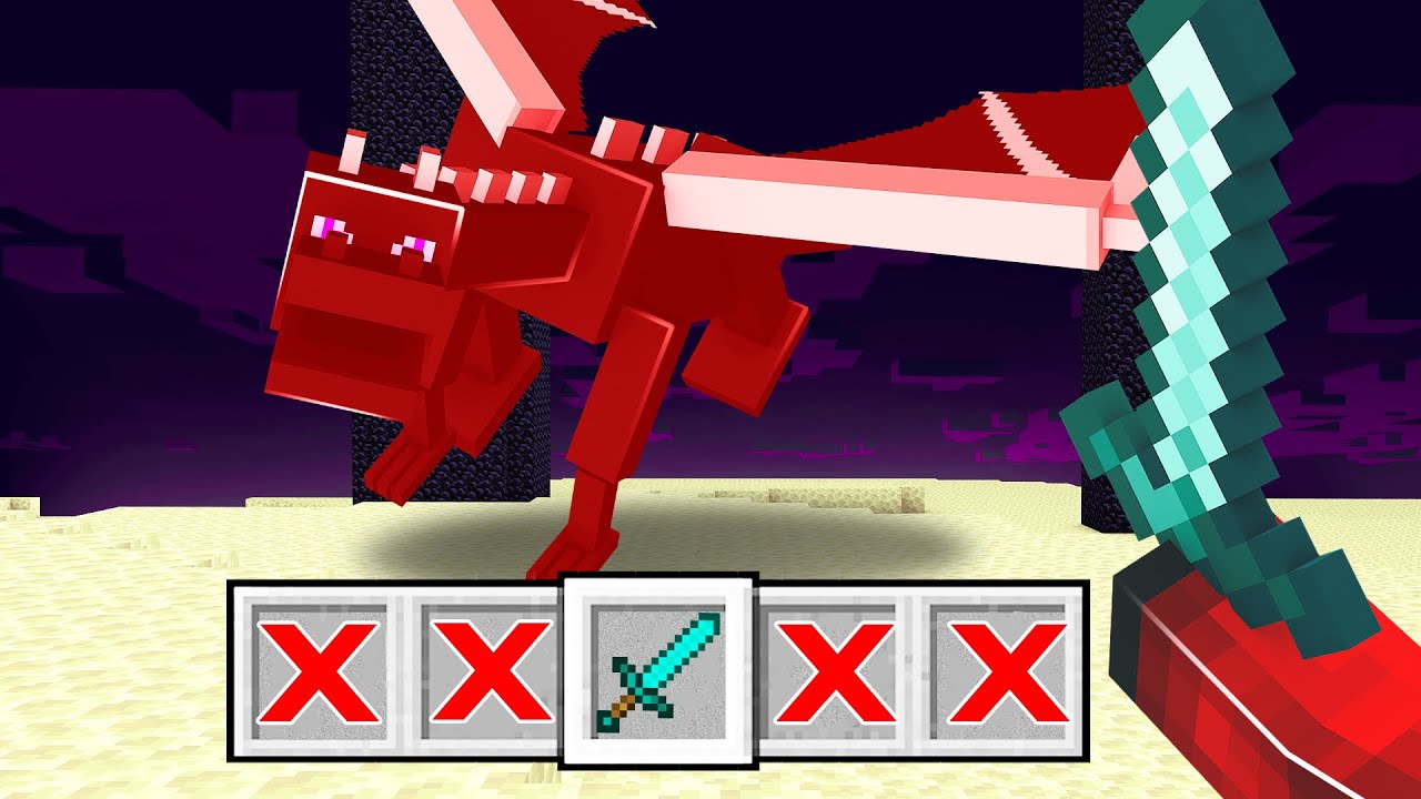 Beating Minecraft with One Inventory Slot - YouTube