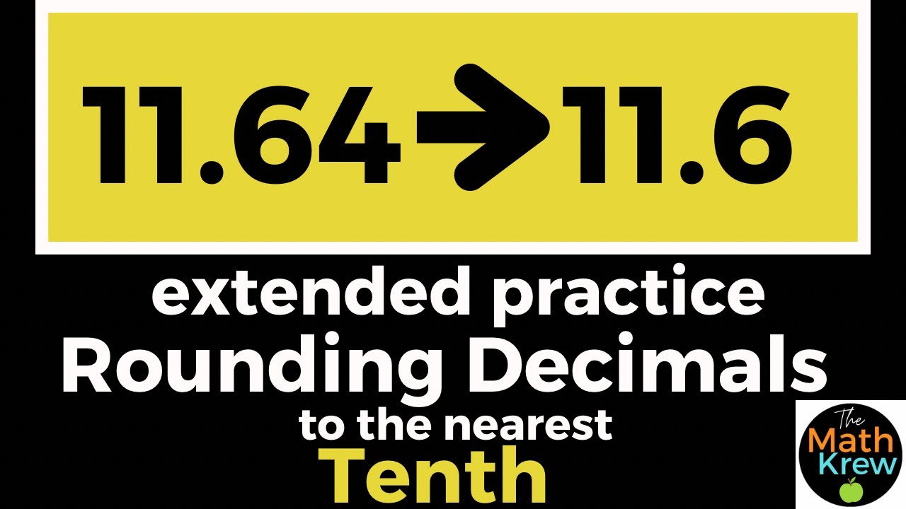 Rounding Decimals To the Nearest Tenth using a Number line- The Math ...