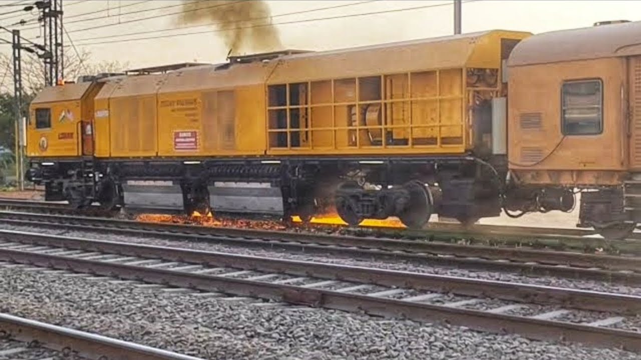 Rail Grinding Machine (RGM) used by Indian Railways. This specialized ...