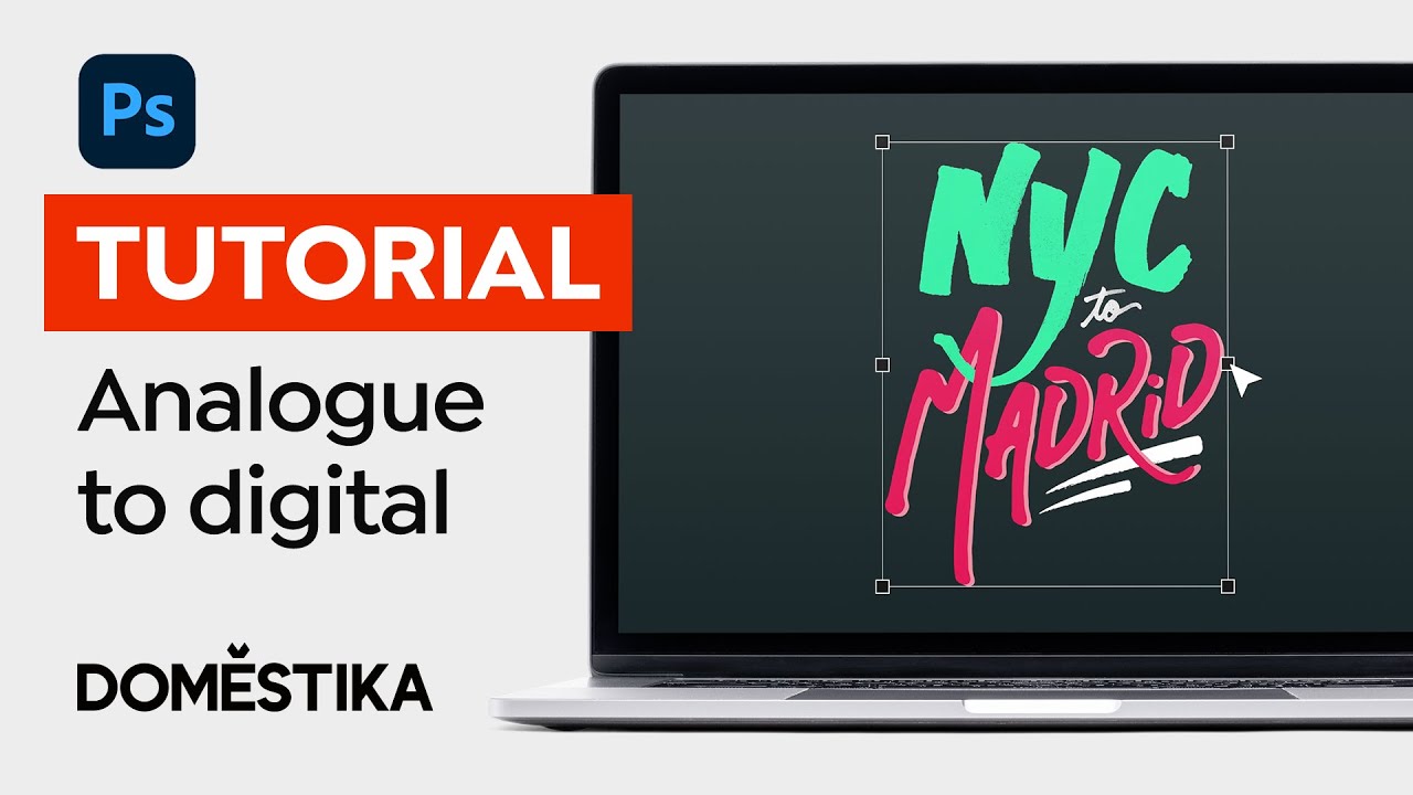 How to DIGITIZE your HAND LETTERING in Photoshop - Tutorial by Rich Tu ...