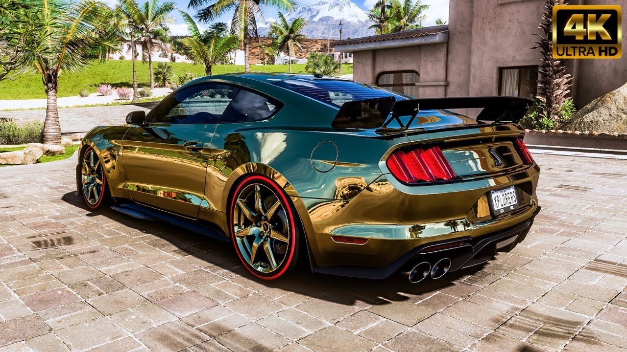 Gold Ford Mustang Shelby GT500 Forza Horizon 5 Gameplay - YouTube