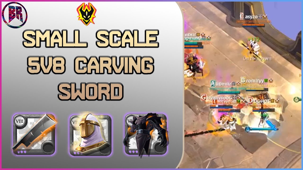 Albion Online | Small Scale PvP | Carving Sword - YouTube