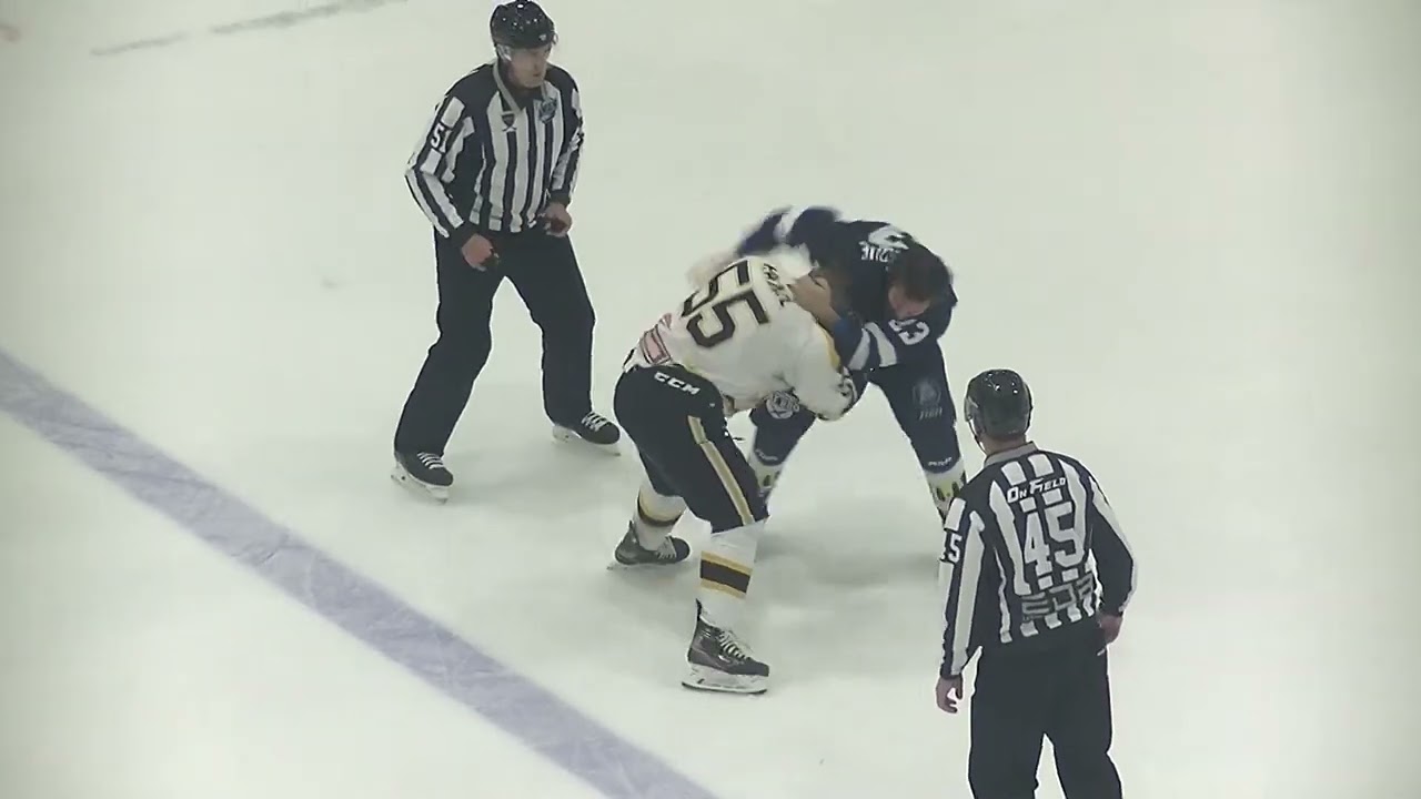 Fight/Bagarre Dave Hamel vs Mykel-Joey Levesque 15 octobre 2022 - YouTube