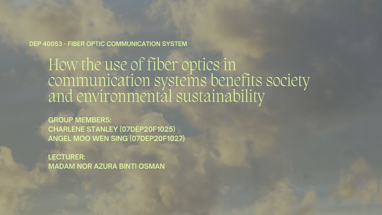 DEP40053 - FIBER OPTIC COMMUNICATION SYSTEM | EOC GSA - YouTube
