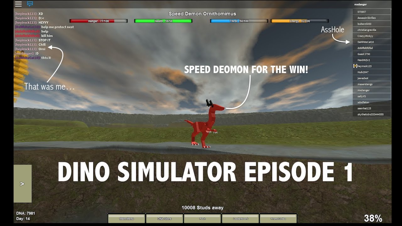 Roblox Dino Simulator Let's Play 1 | My first Dino Simulator video ...
