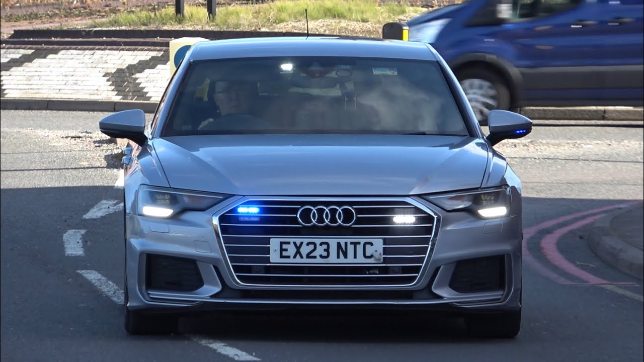 West Midlands Police, Roads Policing Unit, Unmarked Audi A6, responding ...