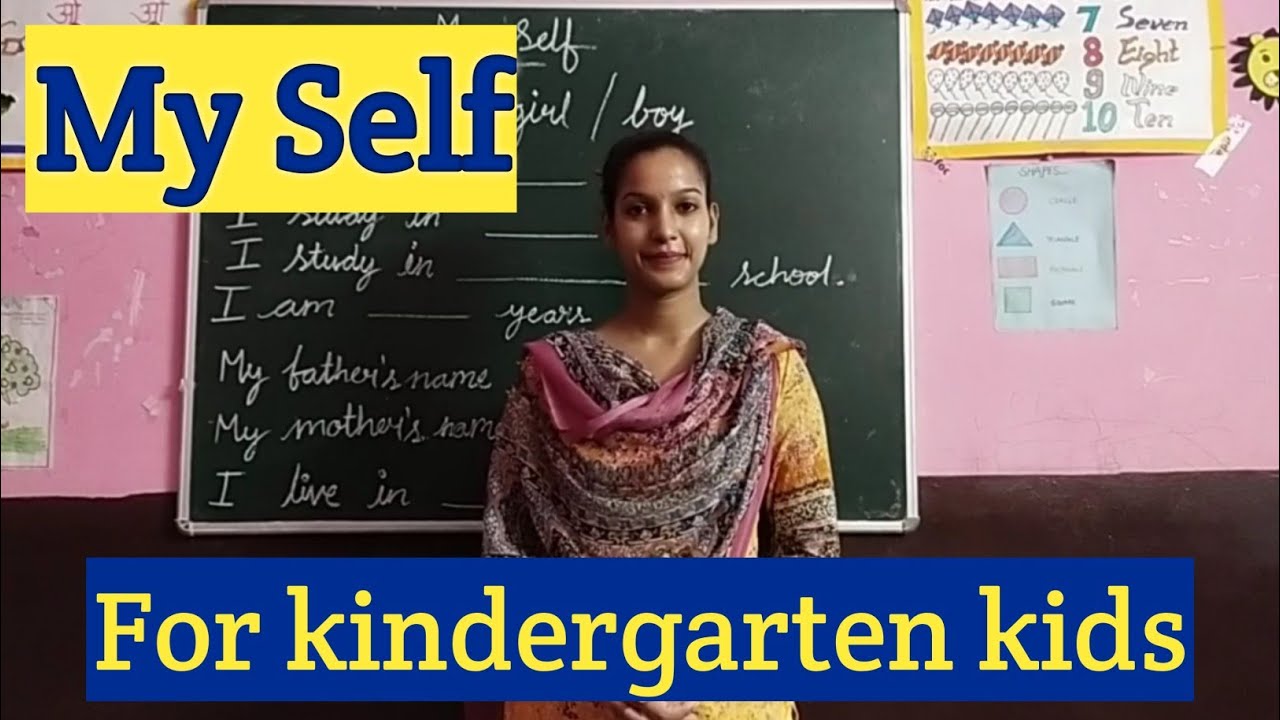 My Self|MySelf For Kindergarten Kids |My Self For Kids|My Self For ...