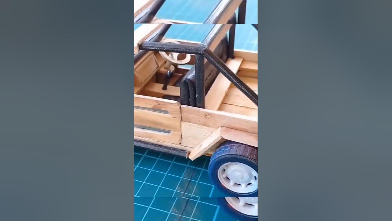 Mobil Jeep Dari Stik Eskrim #videoshort - YouTube