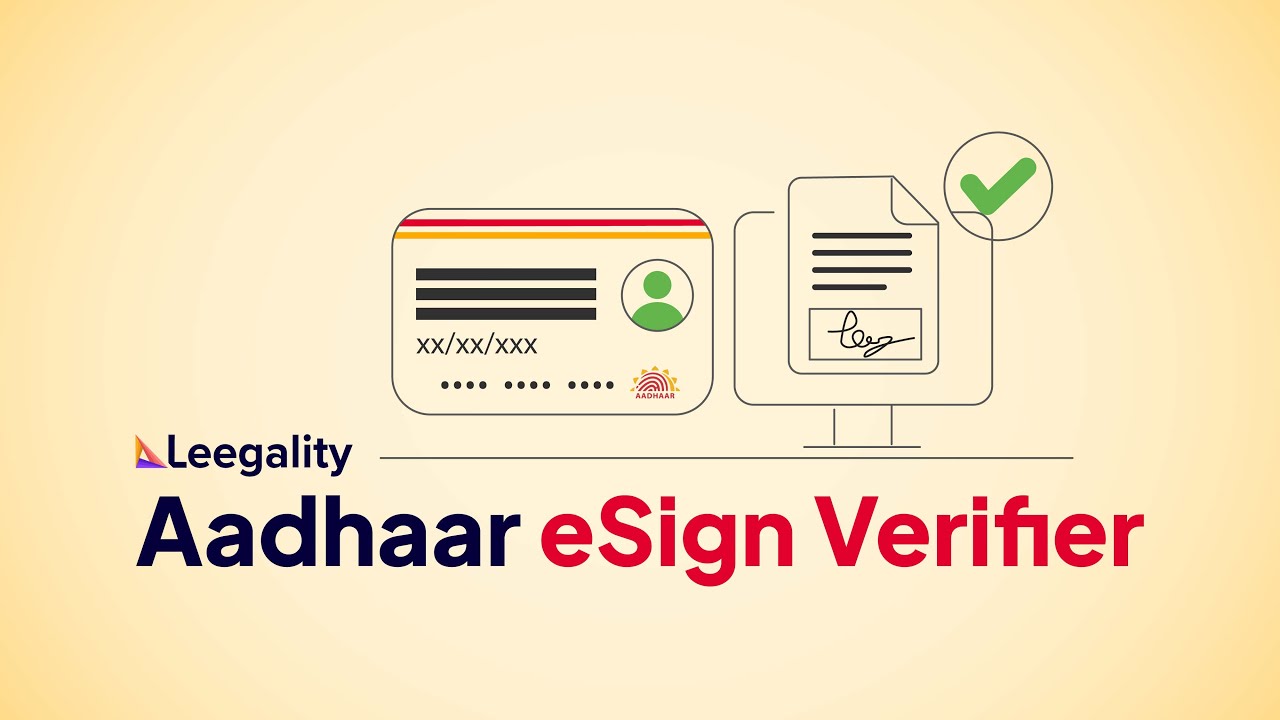 Leegality Aadhaar eSign Verifier I Animated Explainer - YouTube