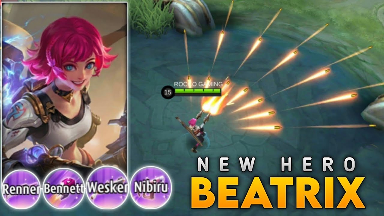 New Marksman Hero BEATRIX With 8 Skills In Mobile Legends Bang Bang ...