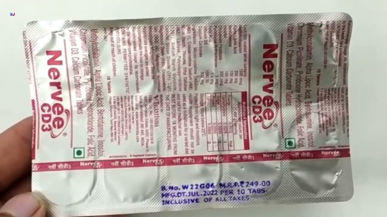Nervee CD3 Tablet | Nervee Cd3 tablets uses | Nervee Cd3 tablet uses ...