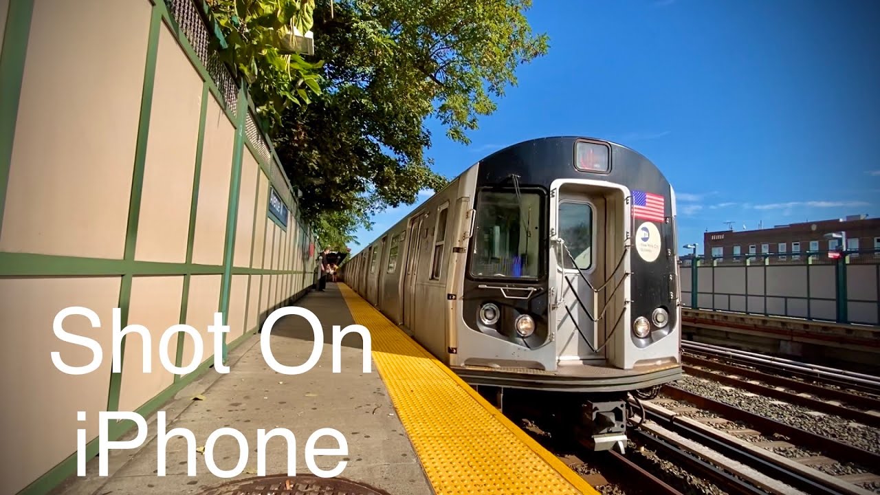 [iPHONE 11 PRO 📸📱 EXCLUSIVE] (Q) Train Arrives at Avenue M - YouTube