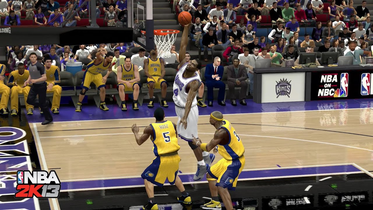 NBA 2K13 (PC) - 2001 Kings Highlights versus Pacers - URB Roster - YouTube