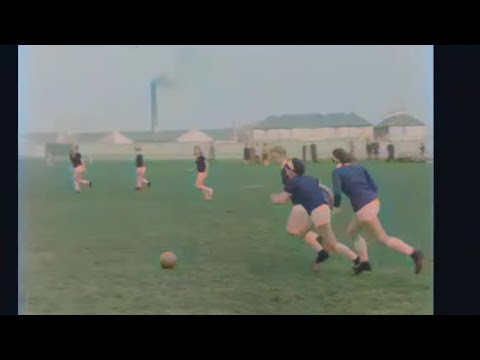 Women playing football in 1967