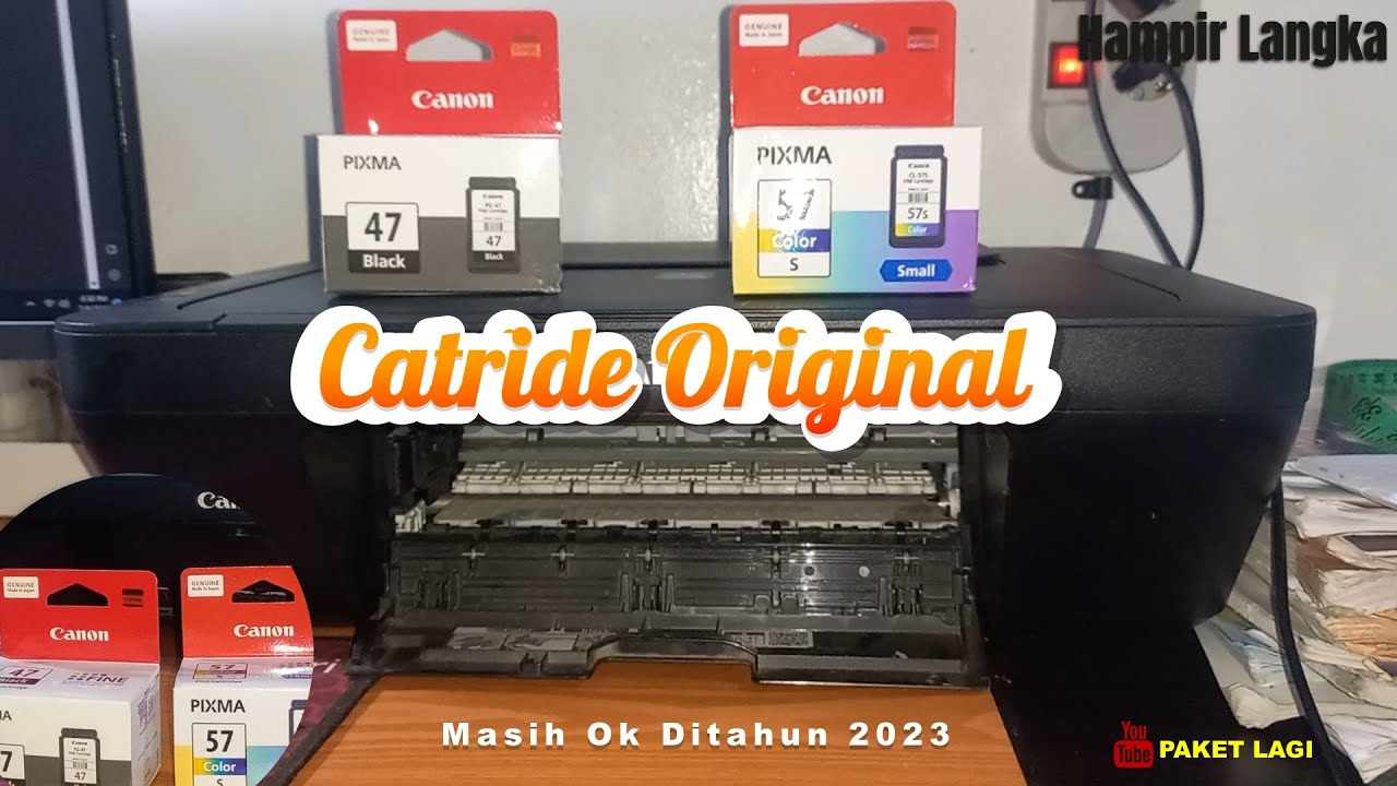 Beli Catridge printer E410 2023 | Pixma 47 dan 57 #0022 - YouTube