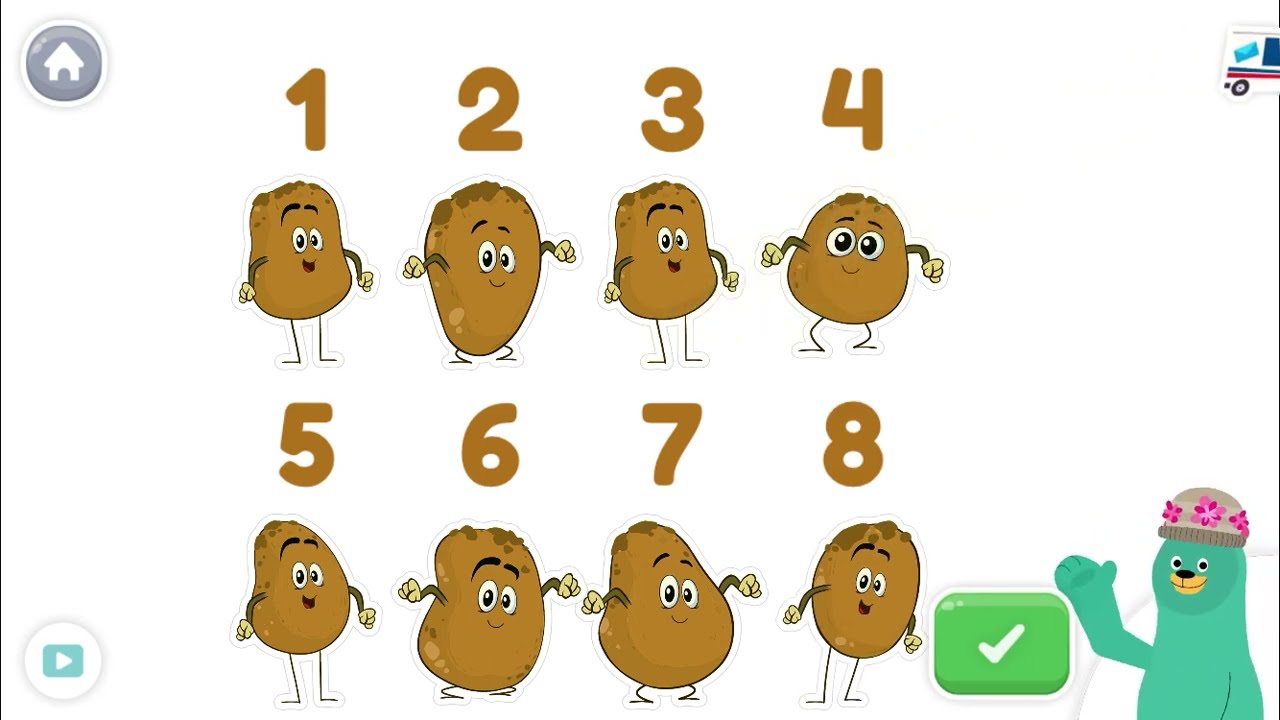 Count 7 object - Number 7 - Counting 7 objects for children and kids ...