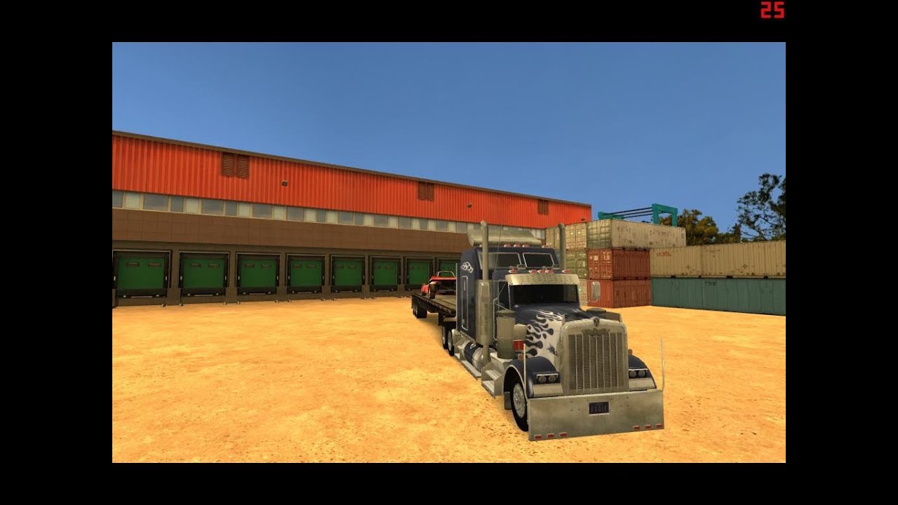 extreme truck 2 trailer race formula 1 - YouTube