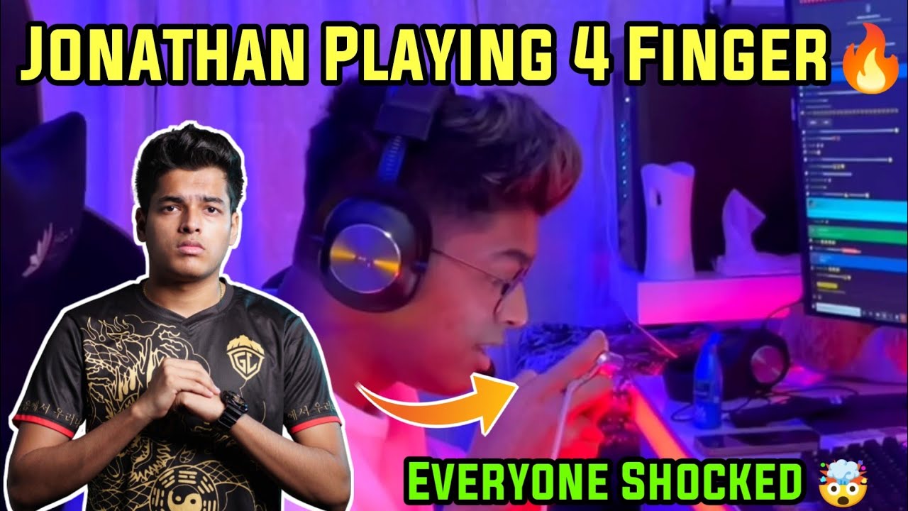 😳 Jonathan playing 4 finger claw 1st time | Jonathan shocked everyone 🔥 ...