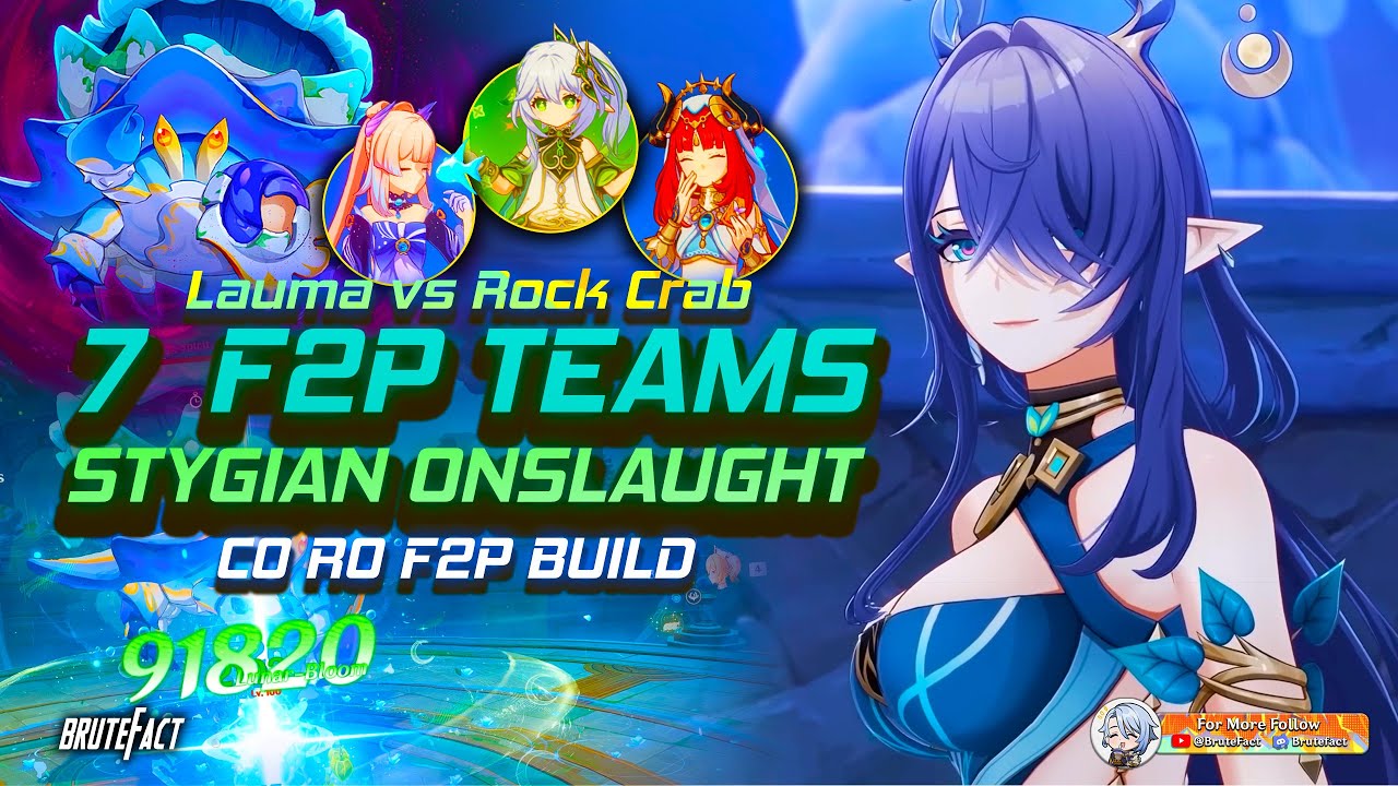 7 Teams vs Stygian Onslaught Battle-Scarred Rock Crab | C0R0 Lauma ...