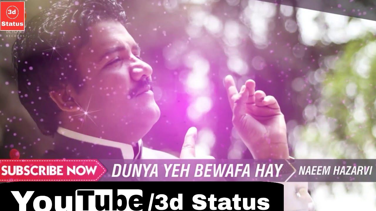 Dunya yeh bewafa hai new WhatsApp status heart touching song - YouTube