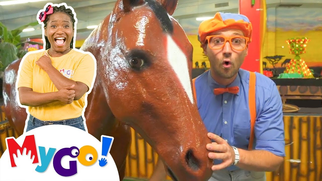 Blippi Describes Jungle Animals | Blippi | MyGo! Sign Language for Kids ...