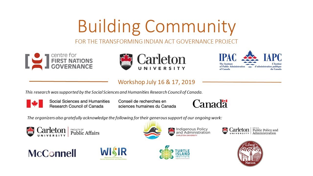 Satsan - Building Community for the Transforming Indian Act Governance ...