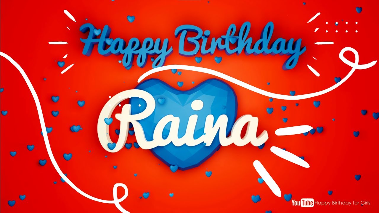 Raina #birthday #special #video #Raina #wishes Happy birthday song ...