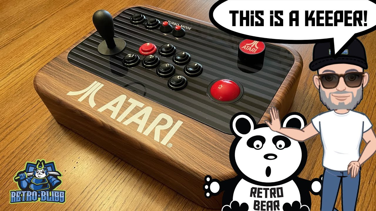 Atari Single Player USB Fight Stick Gameplay and Review - YouTube