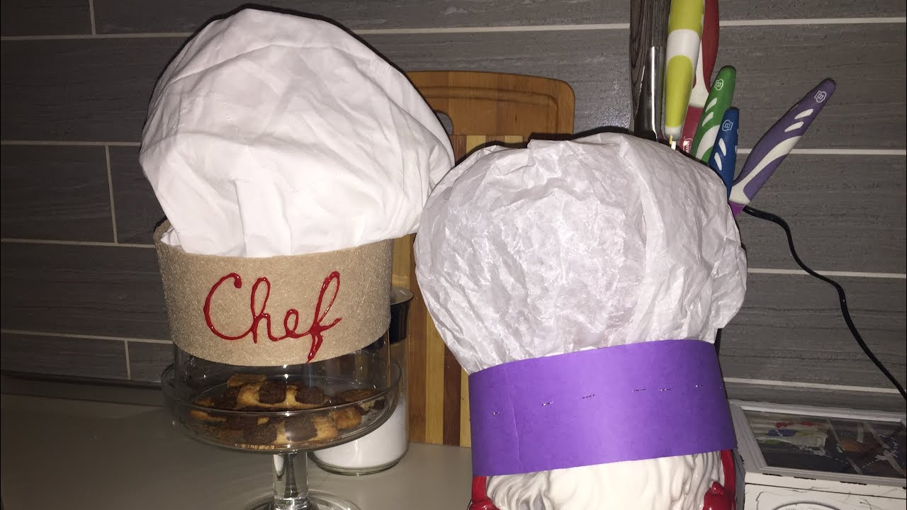 Come fare un Cappello da Chef senza cucire - No Sewing tutorial Chef ...