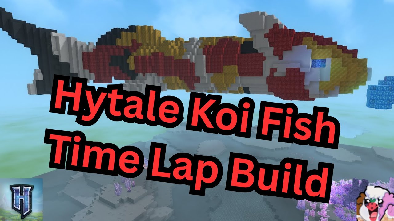 #hytale Koi Fish Time Lap build Enjoy! - YouTube
