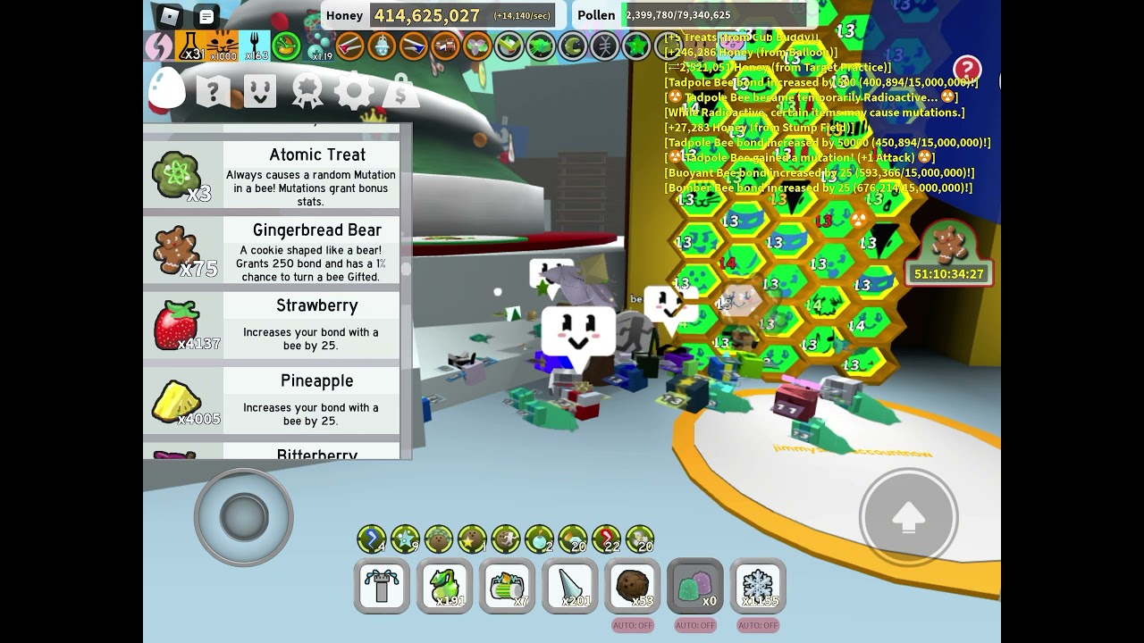 Getting gifted tadpole Bee Swarm Simulator - YouTube