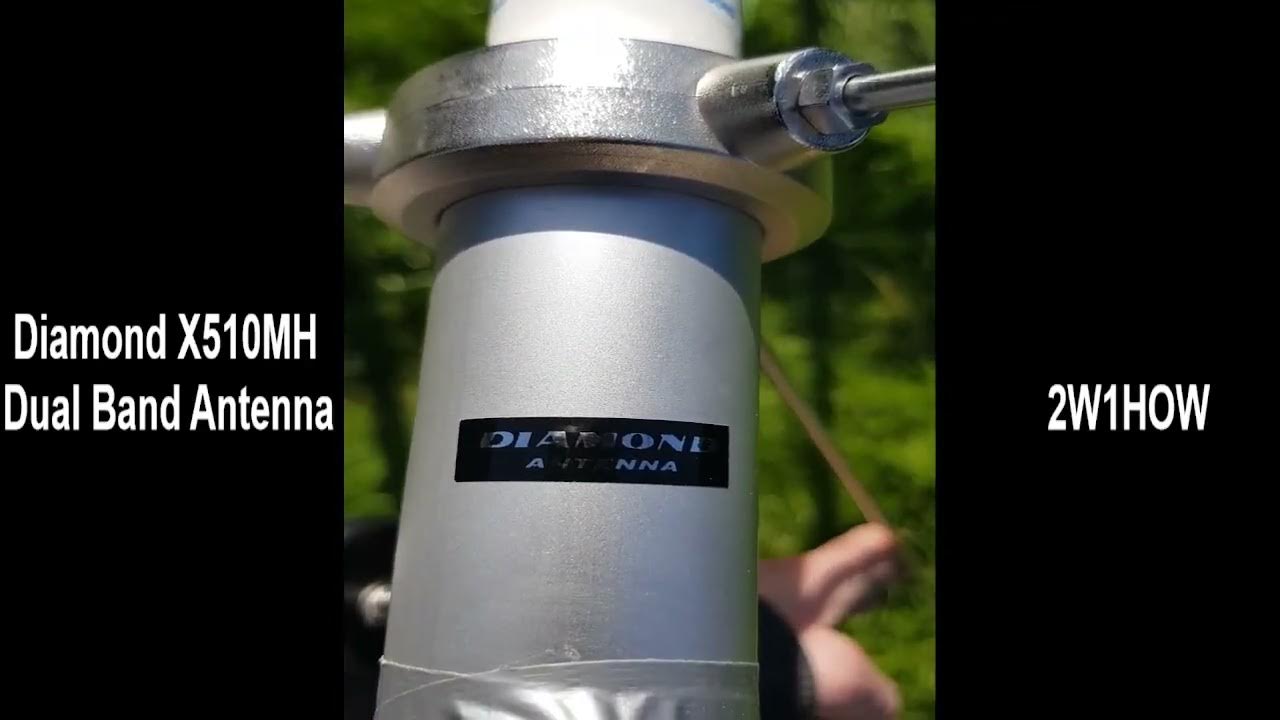 Ham Radio diamond X510mh dual band antenna - YouTube