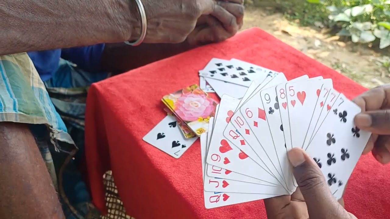 How to play rummy with cards | two players tash gameplay rummy in Hindi ...