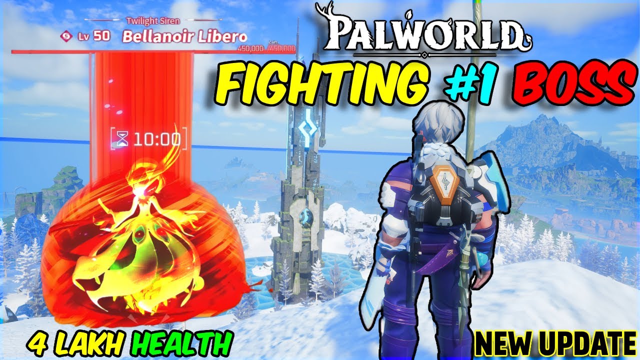 FIGHTING NEW RAID BOSS BELLANOIR | PALWORLD UPDATE | PALWORLD GAMEPLAY ...
