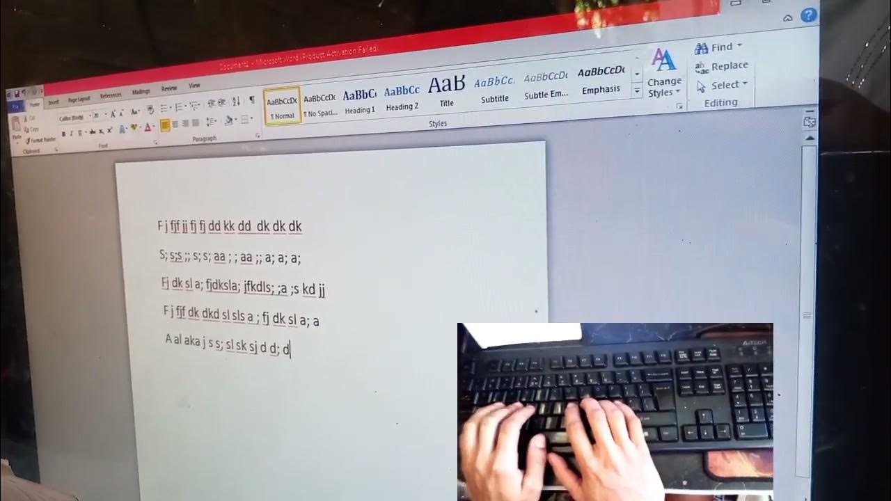 Keyboarding and Documents Processing (practice typing) - YouTube